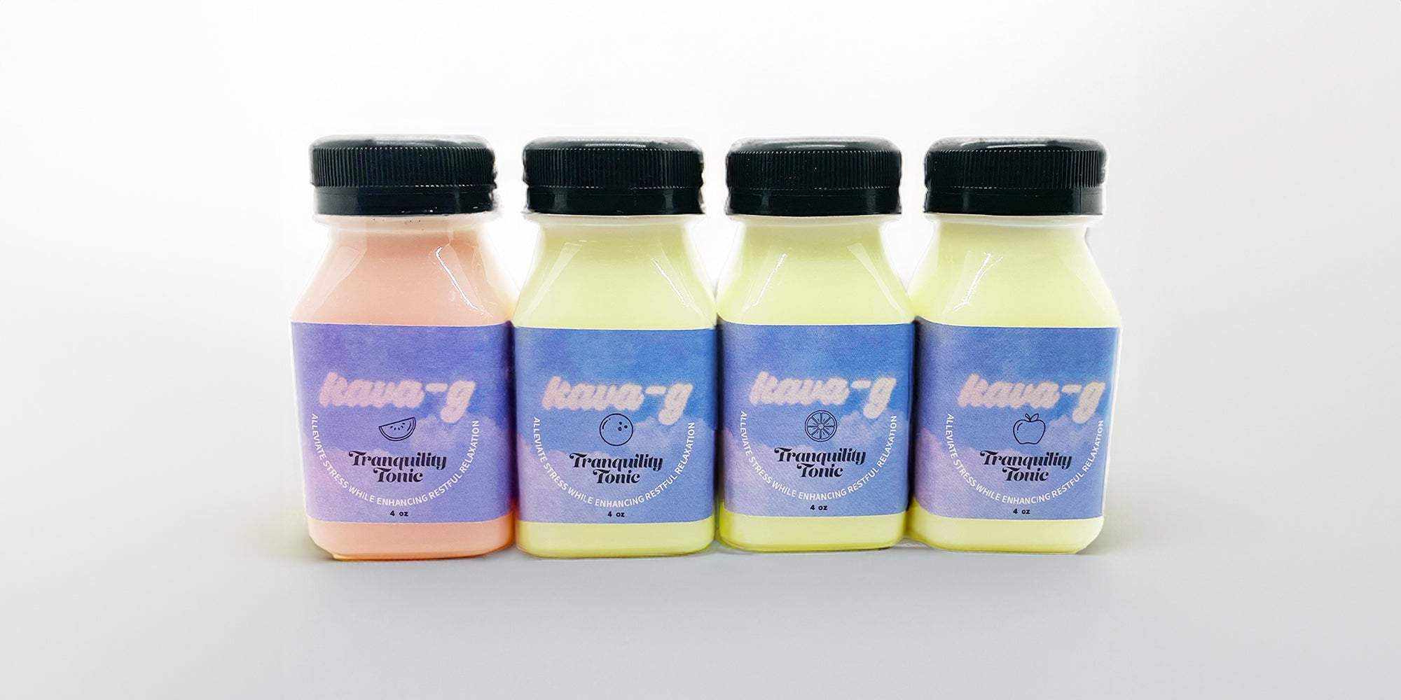 Kava Shot Variety Pack | Kava-G Watermelon Coconut Orange Green Apple ...